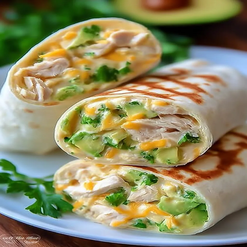 Chicken Avocado Ranch Burritos - Recipes Maren