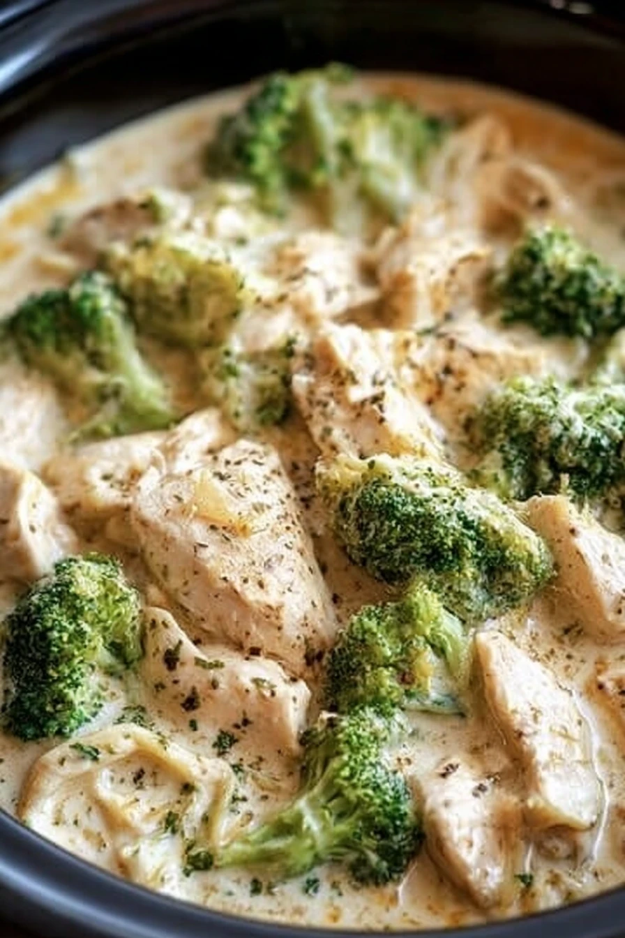 Slow Cooker Chicken Alfredo with Broccoli – Recipes Maren