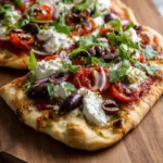 Easy Mediterranean Flatbread Pizza – Recipes Maren